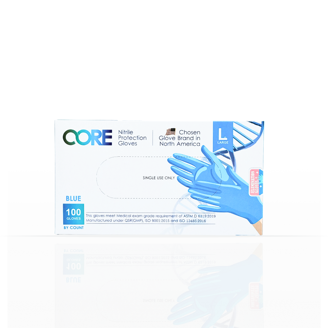 Nitrile Powder Free Medical Exam Gloves Case (1000 Gloves) – Core Gloves