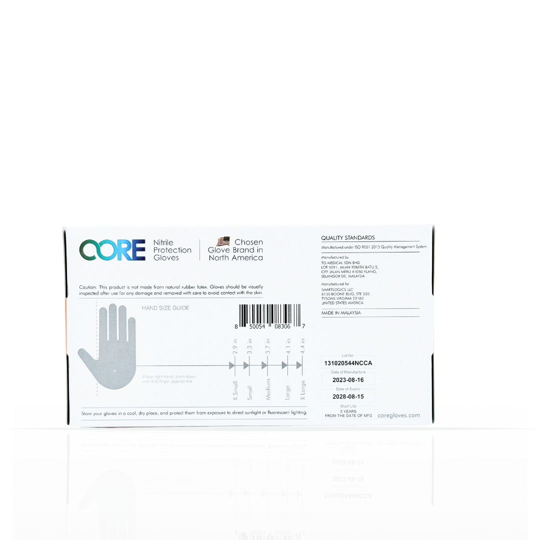 Nitrile Powder Free Non Medical Gloves Case (1000 Gloves) – Core Gloves