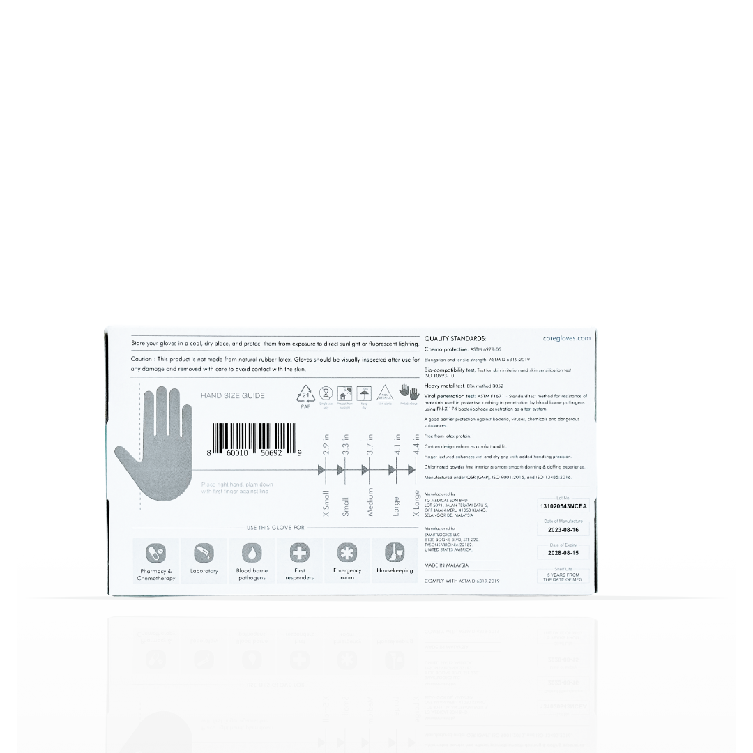 Nitrile Powder Free Medical Exam Gloves Case (1000 Gloves) – Core Gloves